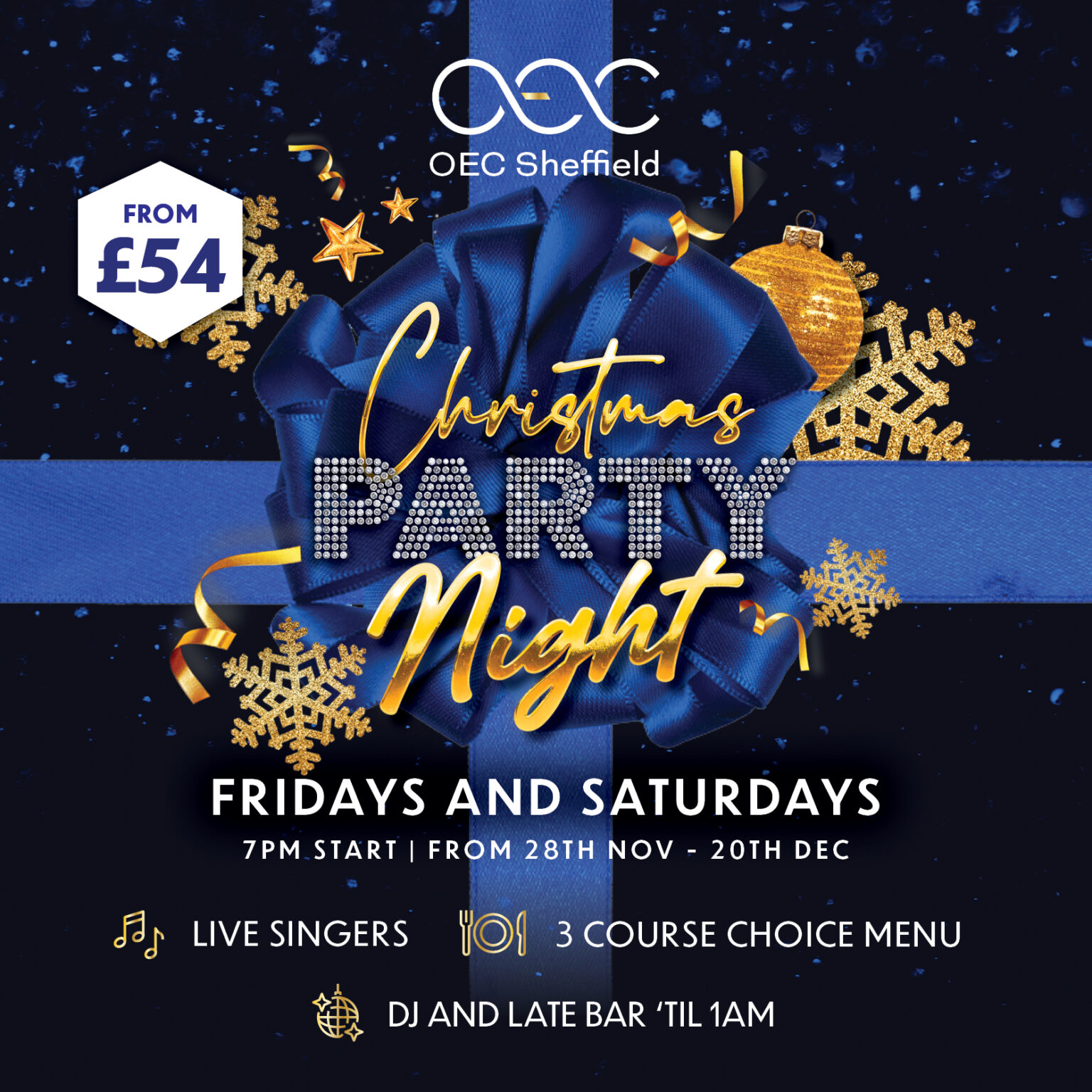 Christmas Party Venue | Christmas Events | OEC Sheffield