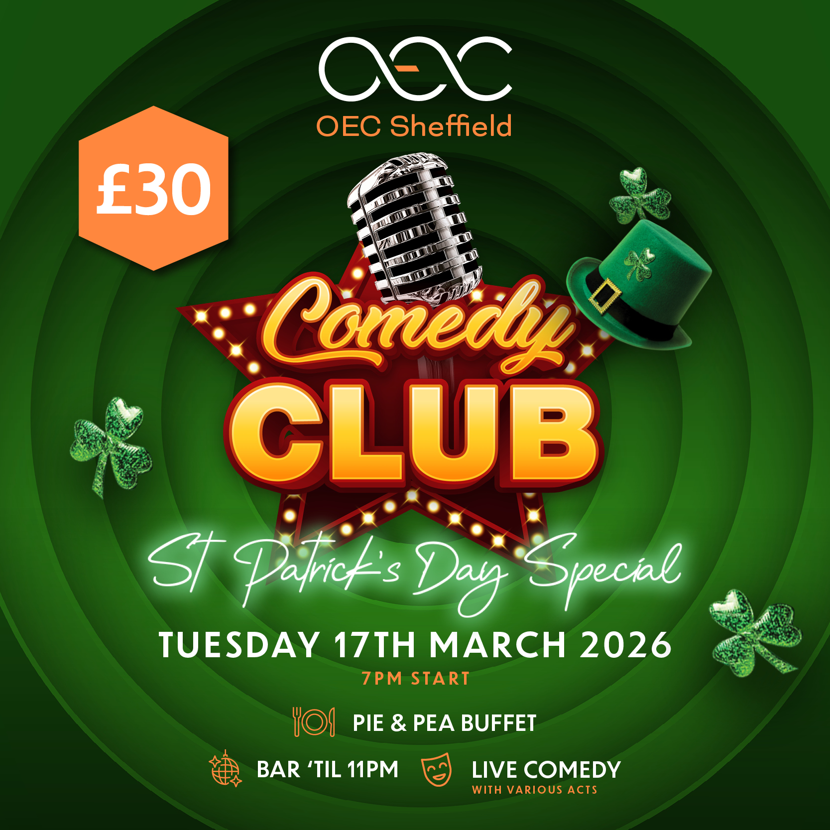 Upcoming Comedy Events & Shows in Sheffield | OEC Sheffield